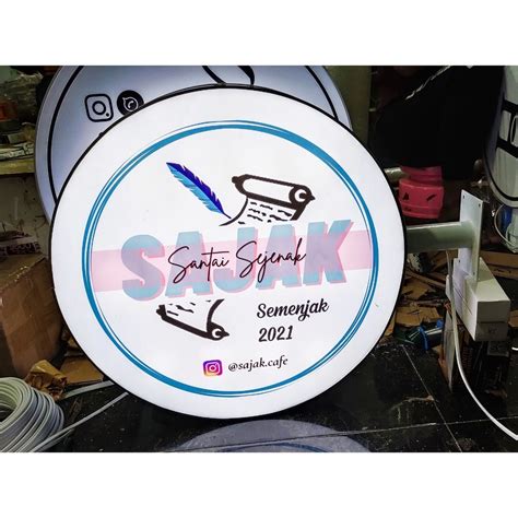 Jual Neon Box Bulat Kotak 2 Sisi 40 Cm X 50 Cm Bracket Shopee Indonesia