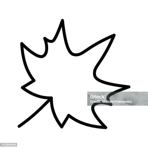 Icône De Feuille Dérable Pictogramme Isolé Sur Fond Blanc Vecteurs