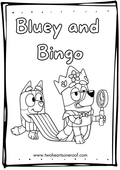 Printable Bluey And Bingo Colouring Pages Printable Word Searches My