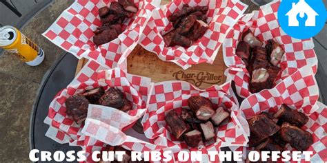 Cross Cut St Louis Ribs On The Char Griller Offset Riblets Robs Backyard Bbq