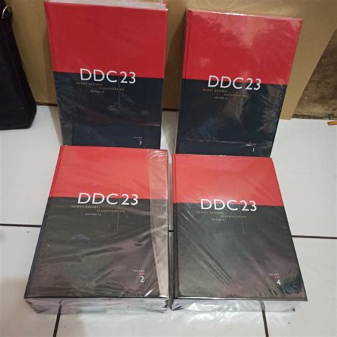 jual ddc 23 dewey decimal classification vol 1234 shopee indonesia