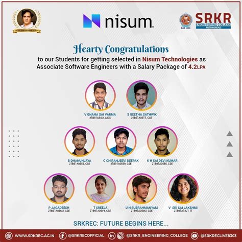 Nisumtechnologies Srkrecalumni Sagiramakrishnamrajuengineeringcollege University