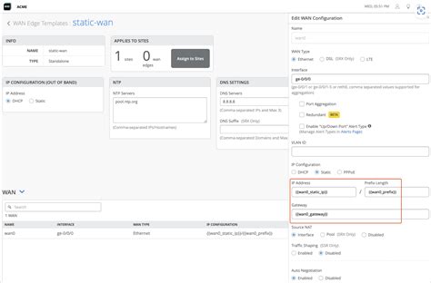 Onboard Session Smart Routers With Static IP Address Mist Juniper