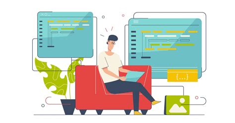 programming software graphic illustration illustrations ft flat