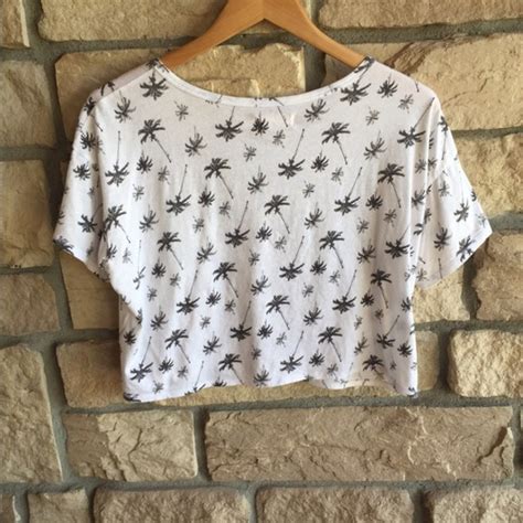 Y2k Hollister Palm Tree Crop Top Gem