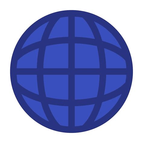 Free Vector Basic Internet Globe Grid Flat Vector