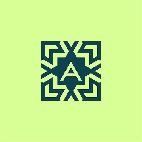 Premium Vector Initial Letter A Square Abstract Pattern Logo