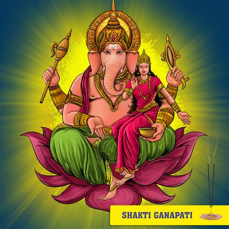Lord Ganesha Shakti Ganapathi Is The 5th Among The 32