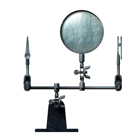Helping Hands Magnifying Glass 3d Model 8 Obj Fbx Blend Unknown