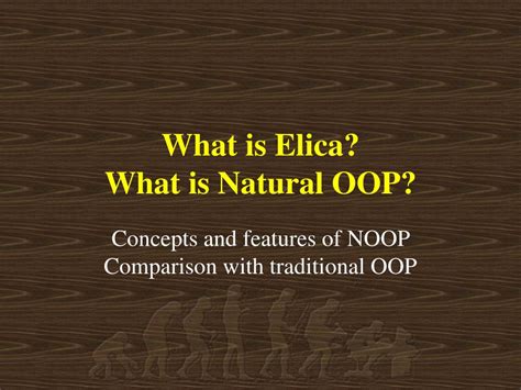 ppt natural object oriented programming the evolution metaphor in