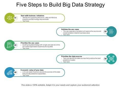 Five Steps To Build Big Data Strategy Presentation PowerPoint Templates PPT Slide Templates