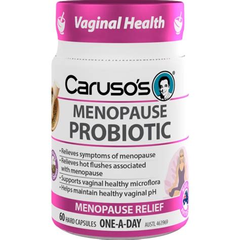 Carusos Menopause Probiotic Cap X 60 Buy Online In Australia