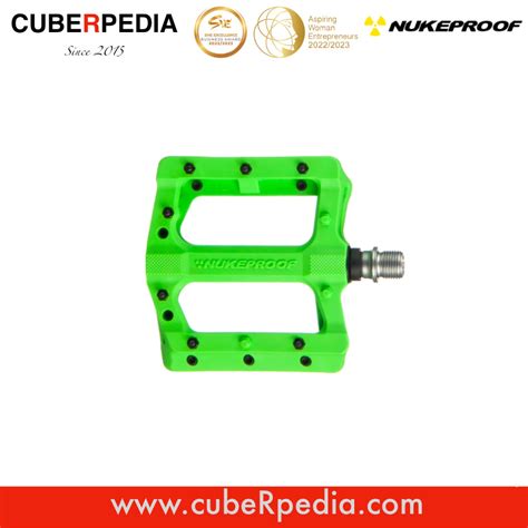 Nukeproof Neutron Evo Flat Pedals Green Cuberpedia