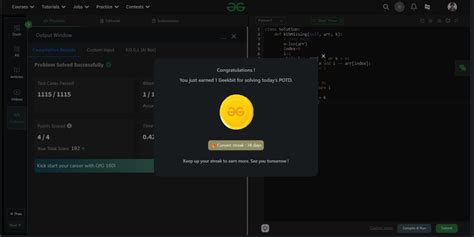 Gfg160 Geeksforgeeks Array Binarysearch Problemsolving