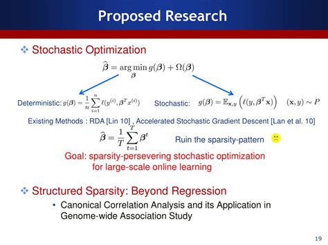 Ppt Thesis Proposal Learning With Sparsity Structures Optimization And Applications