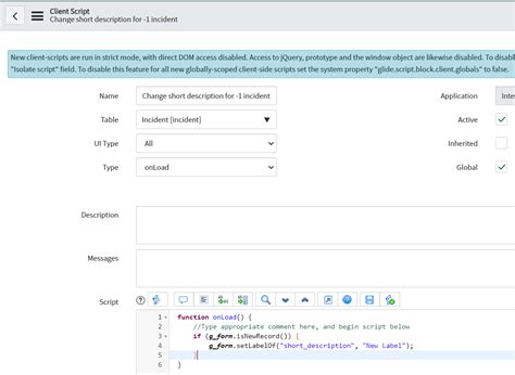 How To Change Field Label And Name Through Busines Page ServiceNow Community