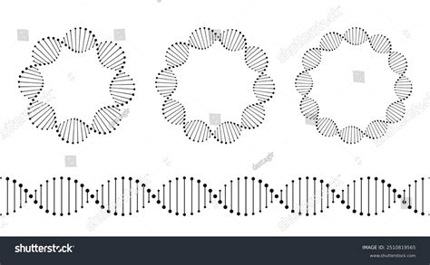 Dna Pattern Frame Biology Medical Science Stock Vector Royalty Free 2510819565 Shutterstock