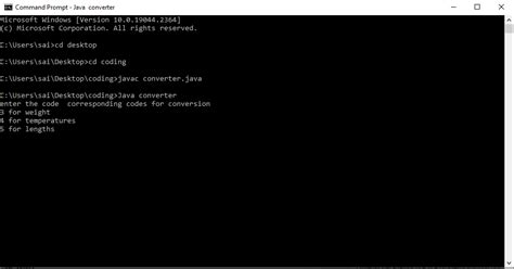 GitHub Ashwarth Converter Converter Of Weights Tempertures And Length In Command Prompt