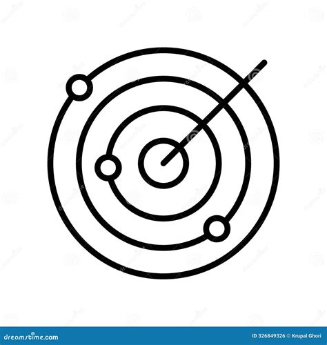 Radar Detection Logo Sign Vector Outline 326040092