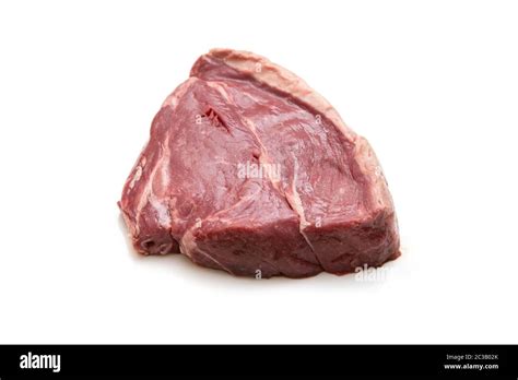 16oz Thick Cut Rump Steak Isolated On A White Studio Background Stock
