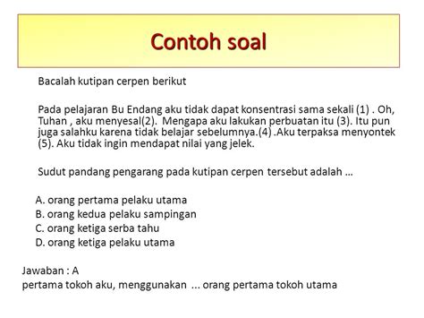 Indikator Soal 1 DISAJIKAN SEBUAH PARAGRAF SISWA MENENTUKAN KALIMAT