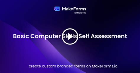 Basic Computer Skills Self Assessment