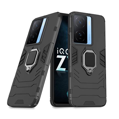 Pikkme IQOO Z IQOO Z S G Back Cover D Tough Armor Bumper Protection Case Ring