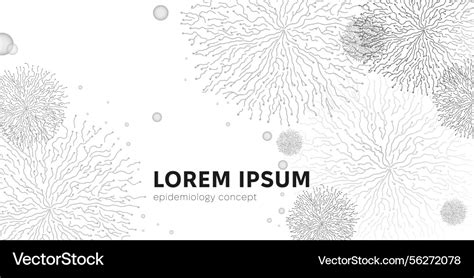 Mycelium Roots Pattern Scientific Medical Vector Image