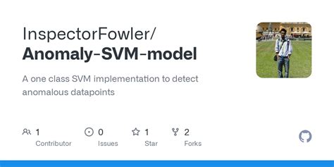 github inspectorfowler anomaly svm model a one class svm