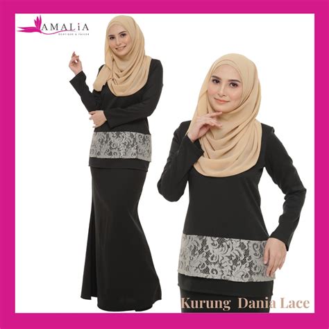 Mini Kurung Dania Lace Baju Kurung Moden Amalia Exclusive Kurung Modern