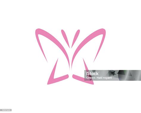 나비 개념적 간단 하 고 다채로운 아이콘입니다 로고입니다 벡터 일러스트 레이 션 개념에 대한 스톡 벡터 아트 및 기타 이미지