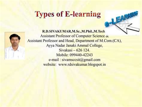presentation introduction r d sivakumar ppt