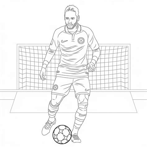 Desenhos De Neymar Para Crianças Para Colorir E Imprimir