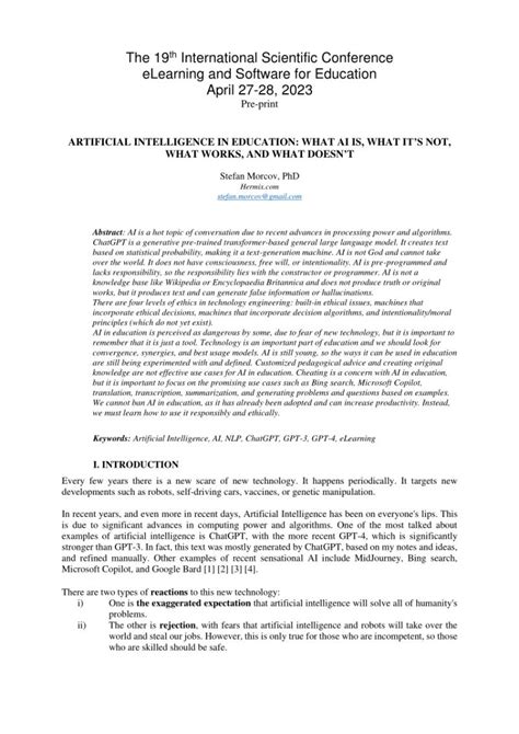 Stefan Morcov Phd On Linkedin Pdf Artificial Intelligence In