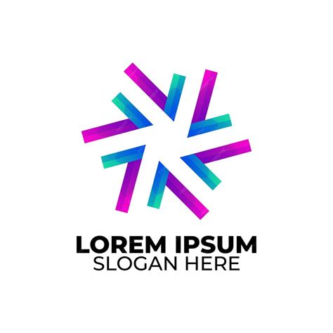 별 추상 로고 무료 벡터