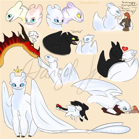 Light Fury Sketch By Dangel Demon On Deviantart
