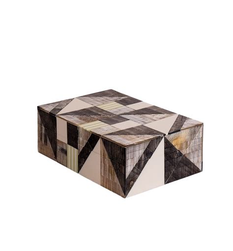 Box Chisel Geo With Green Stripe Large 30l 20w 10h Cécile And Boyd