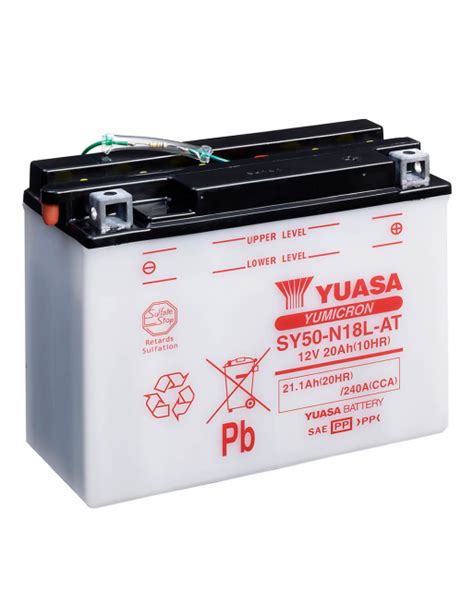 Batería Yuasa SY50 N18L AT Combipack con electrolito