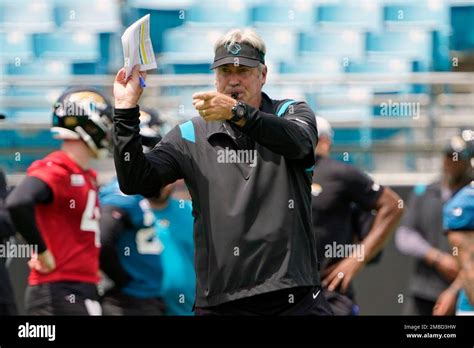 Jacksonville Jaguars Head Coach Doug Pederson Directs An Nfl Football