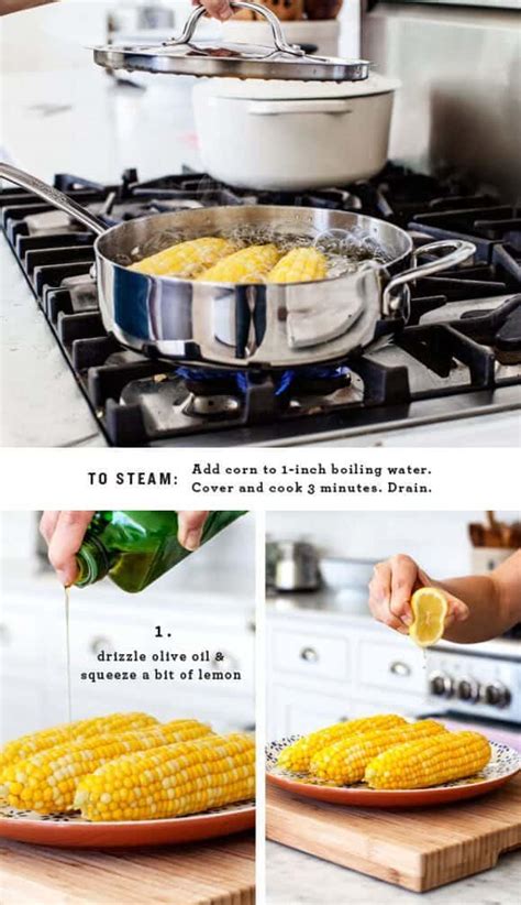 Skillet Steamed Corn On The Cob 3 Ways Love And Lemons