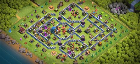 Trophy Defense Base Th12 With Link Hybrid Clash Of Clans 2025 Town Hall Level 12 Base