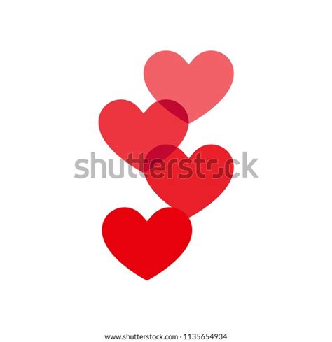 Instagram Hearts Icon Vector Icon Simple Stock Vector Royalty Free 1135654934 Shutterstock