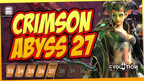 I TRIED ALL POSSIBLE COMBO CRIMSON ABYSS 27 ETERNAL EVOLUTION YouTube
