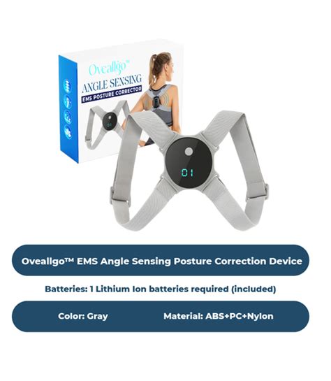 Cc™ Ems Angle Sensing Posture Correction Device Moonqo Store