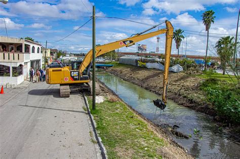 Realiza Gobierno de Matamoros limpieza de drenes bocas de tormenta y mantiene recolección de