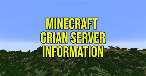 Is There A Minecraft Grian Server Ip Everything To Know