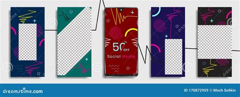 Editable Social Media Post Templates Facebook Instagram Story