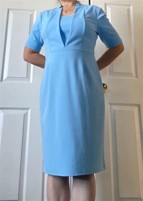 Allegra K Sheath Dress For Womens V Neck Short Sleeve Work Bodycon