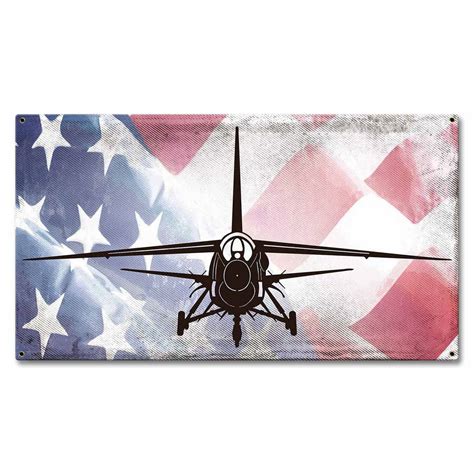 F 8j Crusader American Flag Plasma Cut Sign Pilots Hq Llc