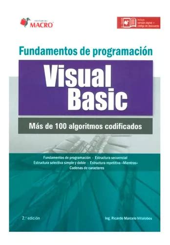 Fundamentos De Programacion Visual Basic De Marcelo Ricardo Editorial